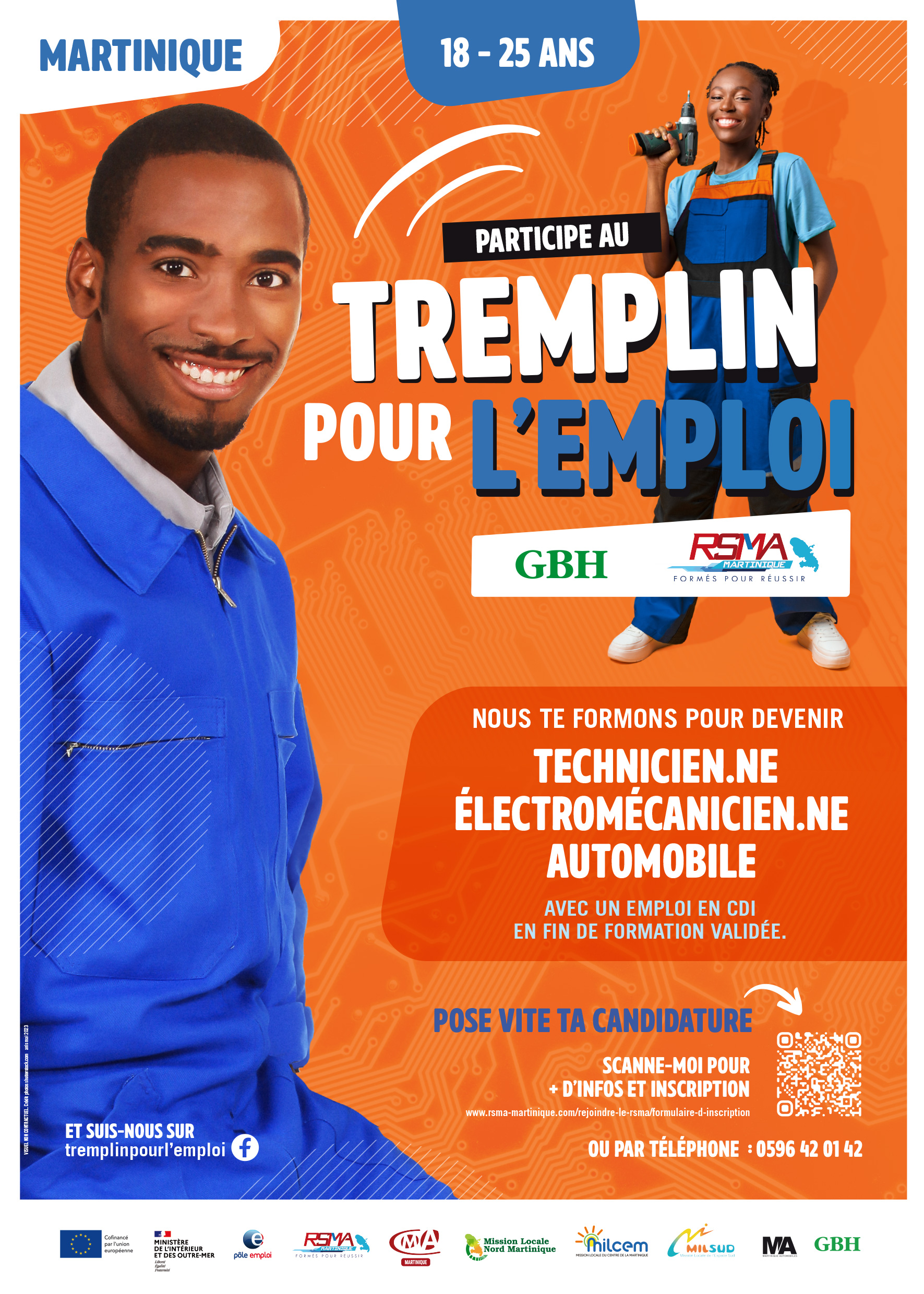 Tremplin pour l'emploi GBH-RSMA Martinique